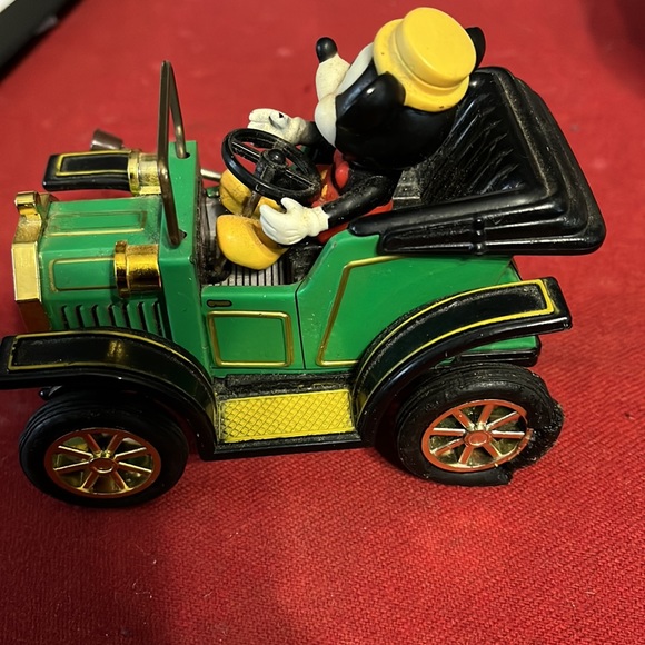 Disney | Toys | Vintage Toy Tin Car Mickey Mouse Lever Action | Poshmark